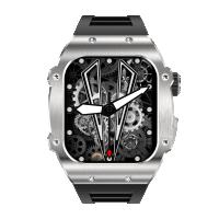 China Support OEM & ODM | Retro Square Mechanical Dial Smart Watch with BT5.1 Bluetooth Call IP67 Waterproof and 1.91-inch IPS Touch Screen for sale