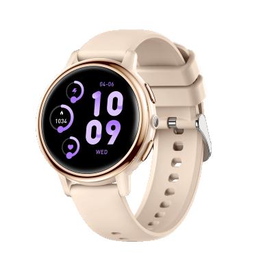 China 128MB Memory BLE5.3 IP68 Waterproof Round Dial Smart Watch Women Smart Watch with 1.26-inch IPS Round Screen and 123 Sports Modes for sale