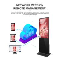 China 55 Inch Wall Mounted Infrared Multi Touch Screen Advertising Machine 1920x1080 for sale