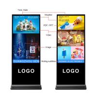 China 55 Inch Wall Mounted Infrared Multi Touch Screen Advertising Machine 1920x1080 for sale