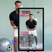 China 43 Inch Mobile Phone Live Stream Device Equipment For Streaming Broadcasting Large LCD Display Screen for sale