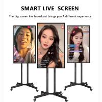 China Smart Live Streaming Equipment Stand 43 Inch 55 Inch Android 8.1 4G RAM 32G Storage for sale