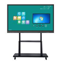 China 55in Touch Screen TV Interactive LED Panel Dual Operating System Projector Board For Teaching for sale