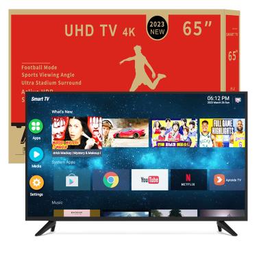 China 4K Android Smart TV 55 Inch LED Flat Screen Television with Dolby Audio and WiFi for sale