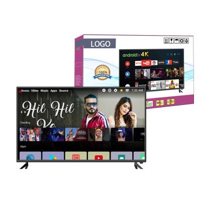 China Wholesale 55 Inch 4K Smart LED TV Android WiFi Narrow Screen Television for sale