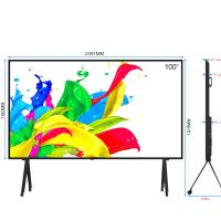 China 55 Inch 4K Android Smart TV Frameless LED Television 3840x2160 60Hz for sale