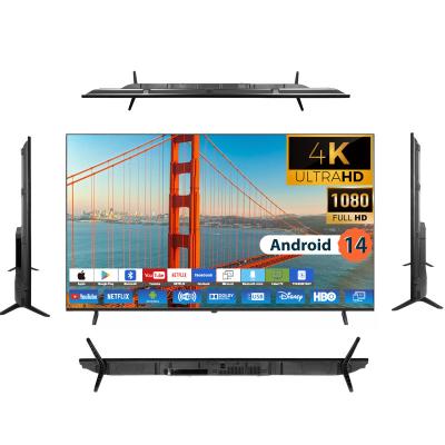 China 32 Inch Android 11.0 LED TV Frameless 4K Ultra HD Wi-Fi Bluetooth Smart TV for sale