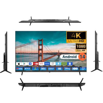 China 43 Inch Smart TV Android 12 Ultra Thin Frameless 4K UHD Television 3840x2160 for sale