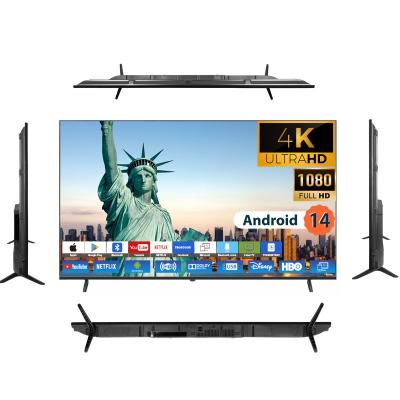 China Frameless 4K Smart TV 32-65 Inch Android OS Dolby Digital Plus Wall Mountable for sale
