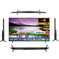 China 65 Inch QLED 4K Google Android Smart TV 3840x2160 Frameless Dolby Digital Plus for sale