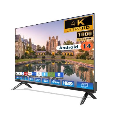 China 32-65 Inch Frameless Smart LED TV 4K UHD Android TV 60Hz Dolby Digital Plus for sale
