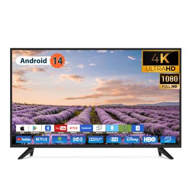 China SUNSANXIN 32-65 Inch 4K Smart TV A+ Panel Android TV 3840x2160 LED Television for sale