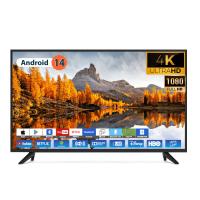 China 65 Inch Uhd Large Televisions For Hotel 4k Led Smart Tv Android for sale