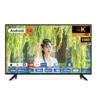 China Smart LED TV 32 to 75 Inch 4K UHD Android TV with WiFi Multi-Language OEM ODM for sale