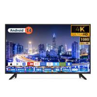 China Frameless 65 Inch 4K UHD Android Smart TV 3840x2160 60Hz Dolby Digital Plus for sale