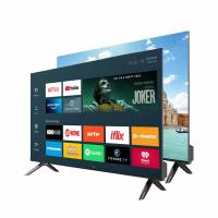 China 55 Inch 4K Ultra HD Smart TV Android WiFi ISDB-T Plastic Tempered Design for sale