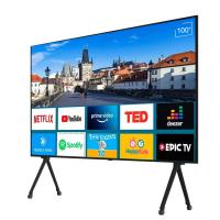 China 55 Inch 4K Ultra HD Smart TV Android WiFi ISDB-T Plastic Tempered Design for sale