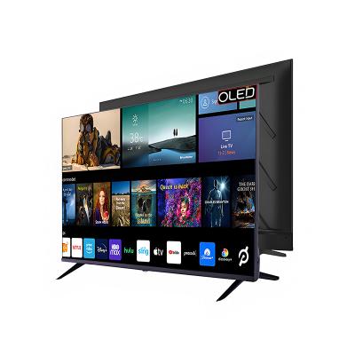 China 43 Inch QLED TV Frameless Border 4K Ultra HD 3840x2160 ATV DTV DVB-T2 Home Hotel Use for sale