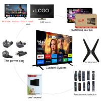 China 55 Inch 4K Smart LED TV Android WiFi 120Hz OLED QLED Television 3840x2160 for sale