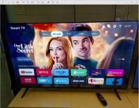 China 50 Inch 4K UHD QLED Home Television Google TV Built-In Bluetooth Dolby for sale