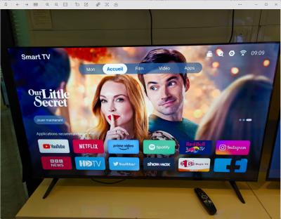 China 50 Inch 4K UHD QLED Home Television Google TV Built-In Bluetooth Dolby for sale