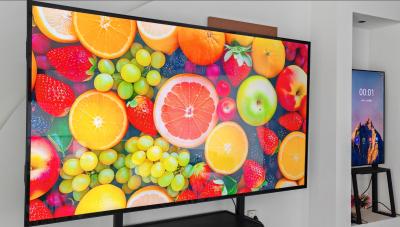 China 55 Inch Borderless 4K Home Television with voice control and Bluetooth for sale