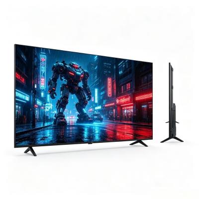 China Smart LED TV 55 Inch 4K Television Ross Gold Metal Smart Flat Screen LCD TV for sale