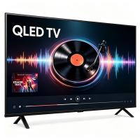 China 32 50Inch QLED 4K UHD Smart TV with HDR10 and Voice Control for sale