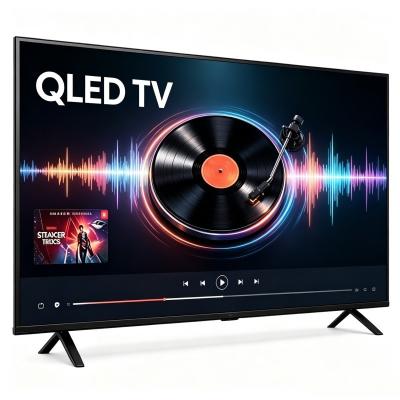 China 32 50Inch QLED 4K UHD Smart TV with HDR10 and Voice Control for sale