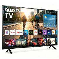 China 32 55 Inch 4K Ultra HD Smart LED TV Frameless Design Built-in WiFi for sale