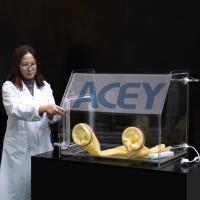 China Laboratory Desktop Vacuum Acrylic Glove Box for sale