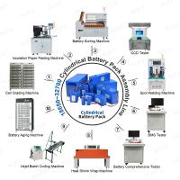 China Semi Automatic Cylindrical Lithium Ion Battery Pack Assembly Line For 18650 21700 26650 32700 for sale