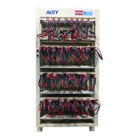 China 5V 60A 64 Channels Prismatic Lithium Battery Cell Testing Machine With Alligator Clips for sale