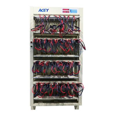 China 5V 60A 64 Channels Prismatic Lithium Battery Cell Testing Machine With Alligator Clips for sale