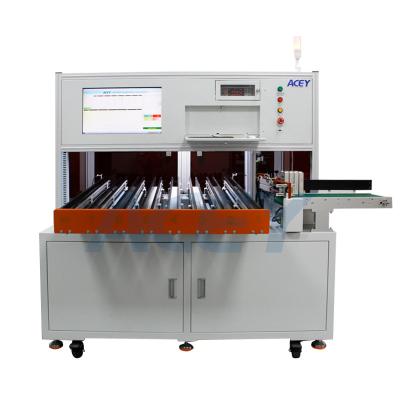 China 8 Channels Automatic Prismatic Lithium Cell Sorting Machine With Barcode Scanner for sale