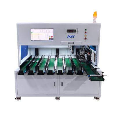 China 7 Channels Automatic Pouch Lithium Cell Sorting Machine For Polymer Battery Voltage IR Sorting for sale