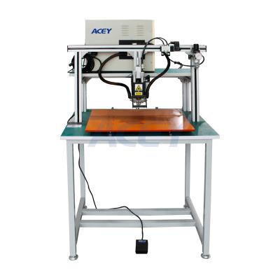 China 5000A DC Inverter Gantry Manual Lithium Battery Pack Spot Welder With Guide Rail for sale