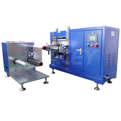 China Hydraulic Electric Electrode Calendering Rolling Press Machine For Battery Making for sale