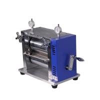 China Laboratory Li ion Battery Manual Vertical Rolling Press Machine For Battery Materials for sale