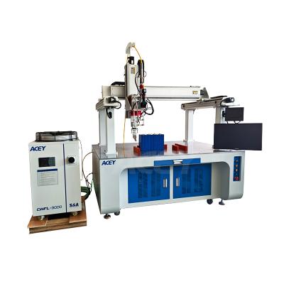 China 3000W Lithium Ion Battery Pack Laser Welding Machine With Monitor for Prismatic Battery for sale