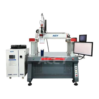 China 6000W Automatic Copper Nickel Aluminum Laser Welding Machine For Prismatic Battery Pack Assembly for sale