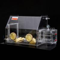 China Portable Clear Transparent Vacuum Dry Chamber Acrylic Glove Box for sale