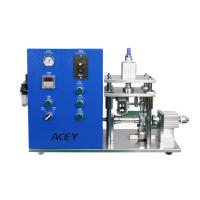 China Semi Automatic Cylindrical Battery Case Grooving Machine for 18650/21700 Cells for sale