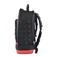 China Water Resistant Tool Backpack Stylish Practical Backpack Black Red Color for sale