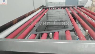 China Automotive Rear Glass Tempering Furnace / double curvature glass with moulds pressing for sale