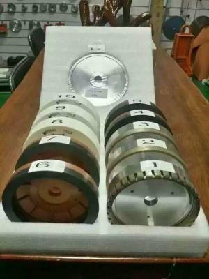 China Full sets Glass Grinding Wheels  for Bevelling / Straight Eger/ Doulbe Edger Grinding machine for sale