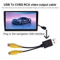 China USB to CVBS Video output Adapter to RCA interface Cable usb input 2 ports video output to Car Radio for sale