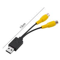 China USB to CVBS Video output Adapter to RCA interface Cable usb input 2 ports video output to Car Radio for sale