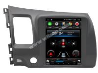 China 9.7'' Tesla Vertical Screen For Honda Civic 2005-2012 Left Hand Driver Android Car Multimedia Player for sale