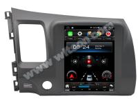 China 9.7'' Tesla Vertical Screen For Honda Civic 2005-2012 Left Hand Driver Android Car Multimedia Player for sale